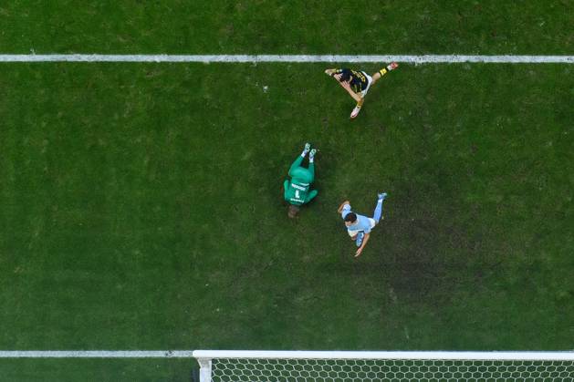 AIKs Ioannis Pittas is depressed after a missed chance during the ...