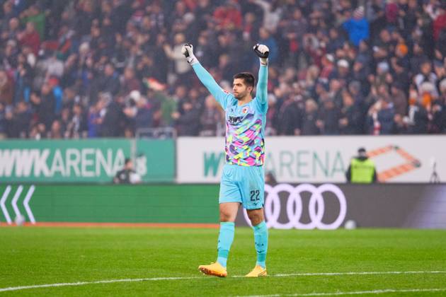 Nediljko Labrovic 22, FC Augsburg celebrates the goal for 2 0 at the ...