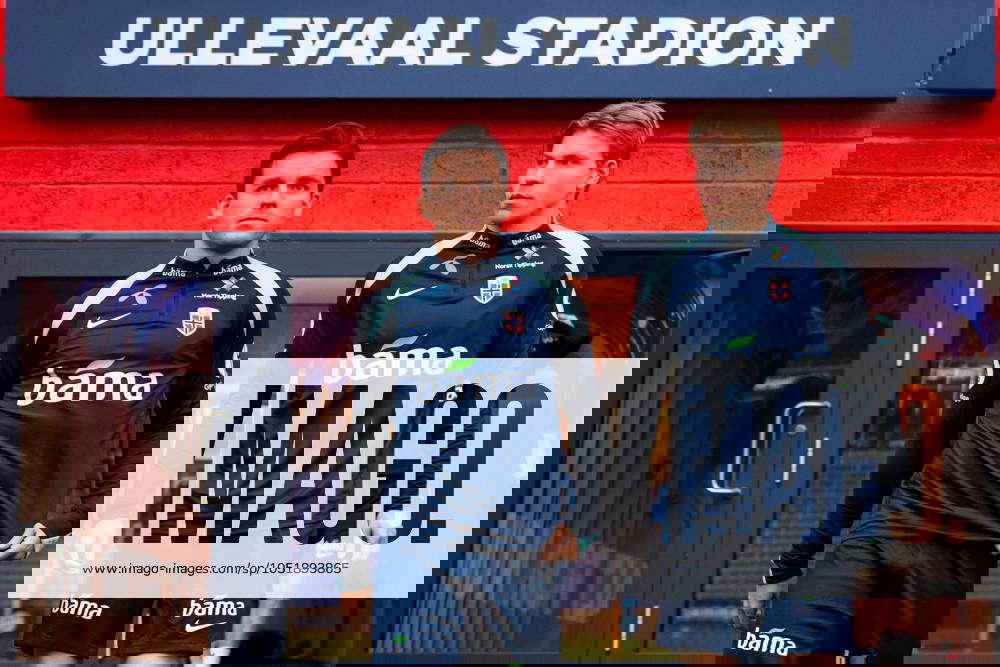 Hugo Vetlesen and Jens Petter Hauge of the Norwegian national football ...