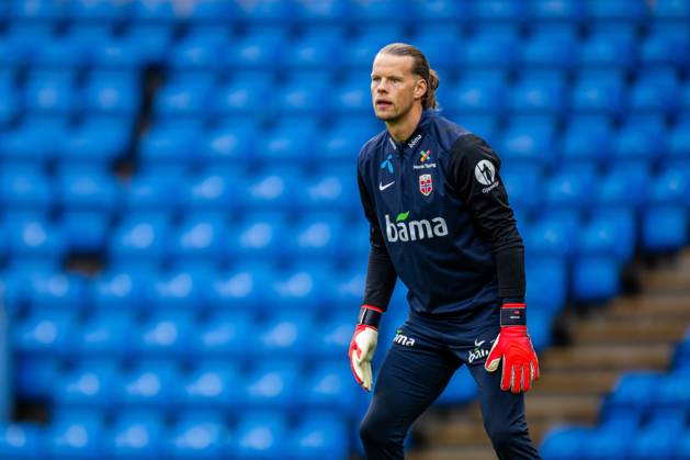 Goalkeeper orjan Haskjold Nyland of the Norwegian national football ...