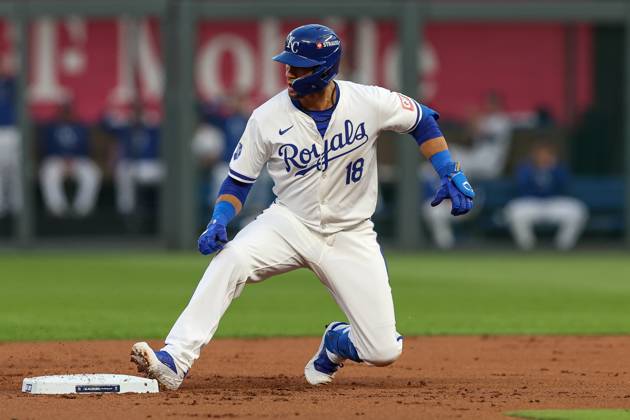 10 October 2014: Kansas City Royals first baseman Eric Hosmer cannot ...