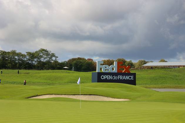 Fedex Open de France Fedex Signage on the course during the 1st round ...