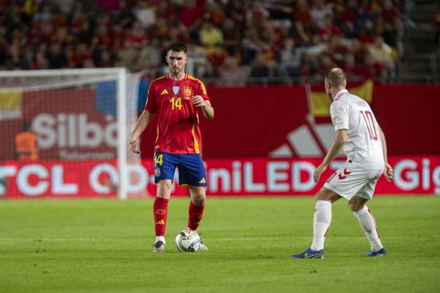 Spain vs Denmark, UEFA Nations League group stage international KASPER ...