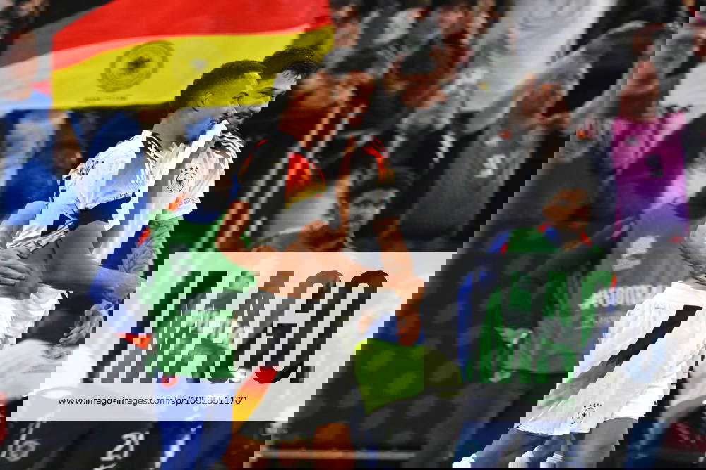 Goal celebration from left Jamie LEWELING GER, Tim KLEINDIENST GER, jubilation, joy, enthusiasm