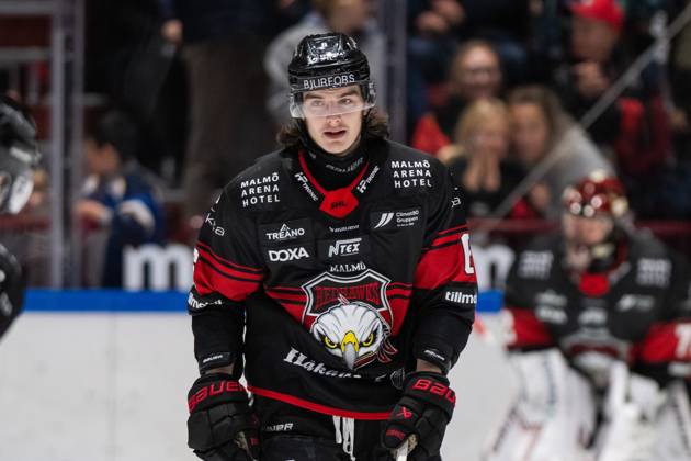 Malmö Redhawks Dominik Badinka during the SHL ice hockey match between ...
