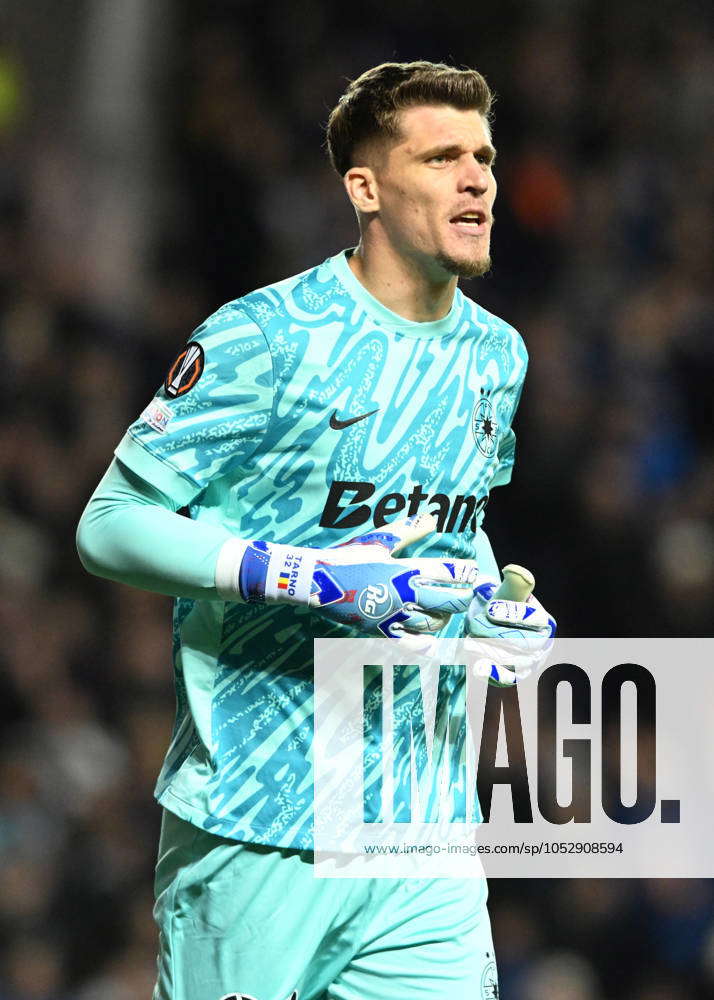 Glasgow, Scotland, 24th October 2024. Stefan Tarnovanu of FCSB during ...