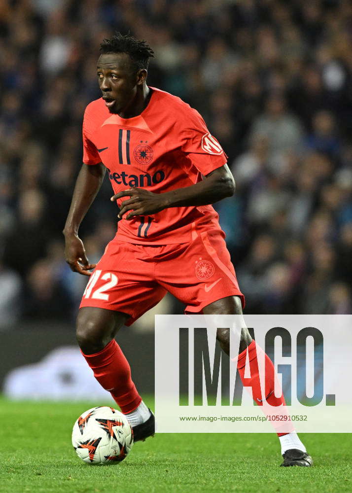 Glasgow, Scotland, 24th October 2024. Baba Alhassan of FCSB during the ...
