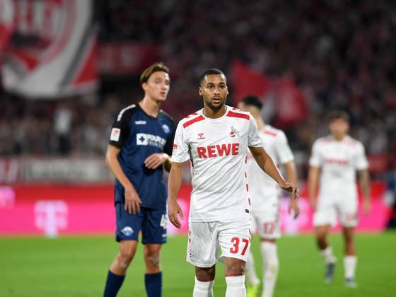 Linton Maina 1 FC Koeln looks on during the 2 Bundesliga match between ...