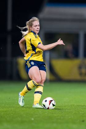 Alice Bergström of Sweden during the women s under 23 international ...