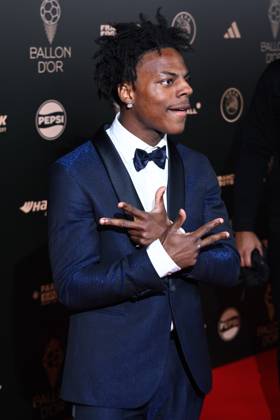 Darren Jason Watkins Jr aka IShowSpeed attends the Ballon d Or Ceremony ...