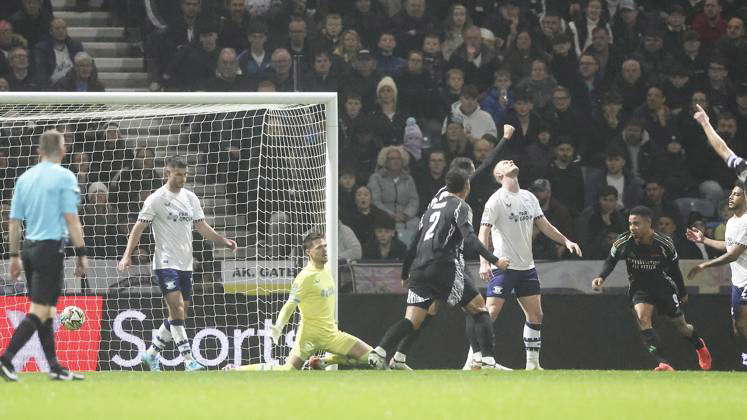 Preston North End v Arsenal EFL Cup 30 10 2024. Goal 0-1 Arsenal ...