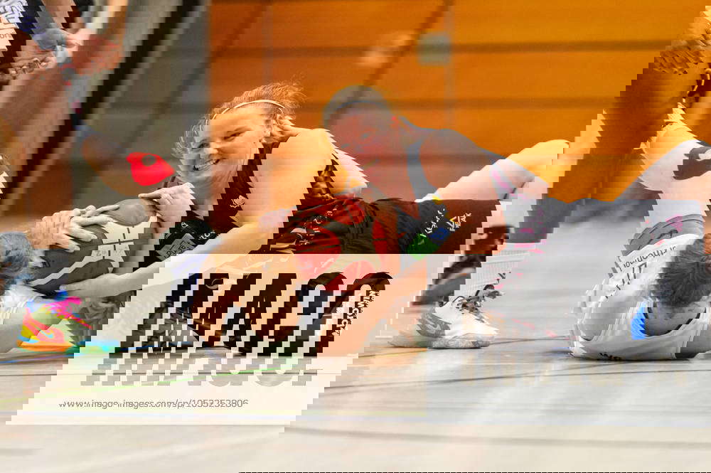 Lea Wolff Wings Leverkusen,No 07 and Haley Frank Saarlouis Royals,No 43 ...