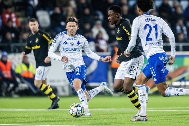 IFK Norrköpings Arnor Traustason and AIKs Mouhamed Lamine Fanne Dabo ...