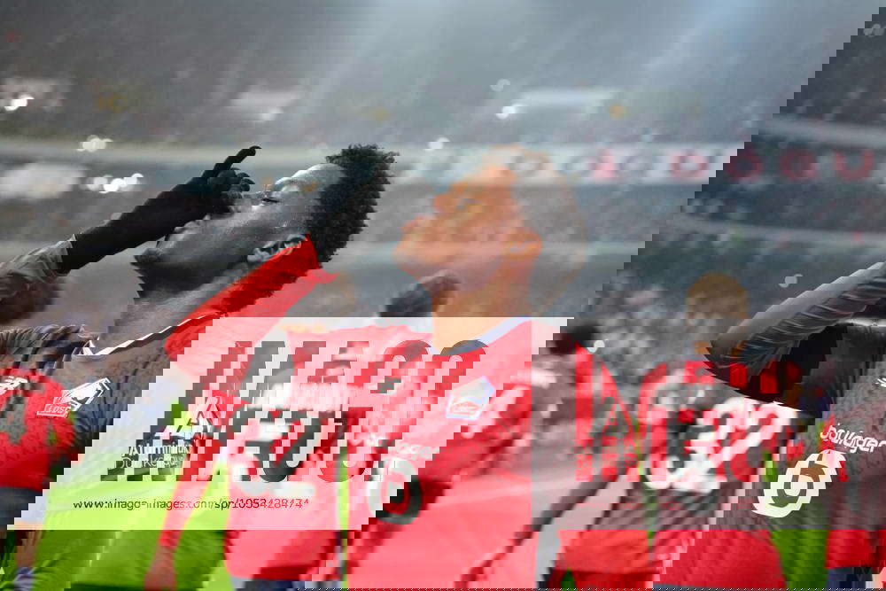 Joie de Jonathan DAVID (LOSC Lille) après son but lors du match LOSC ...