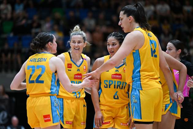 WNBL CAPITALS SPIRIT, Marianna Tolo of the Spirit in action during the ...