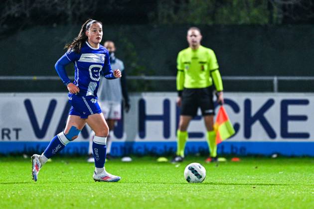 AA GENT VS ZULTE-WAREGEM Ines Van Gansbeke of AA Gent Ladies pictured ...