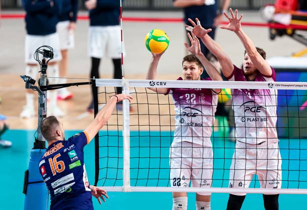 PGE Projekt Warszawa vs ACH Volley Ljubljana - Champions League Jost Krzic , Alen Sket , Karol