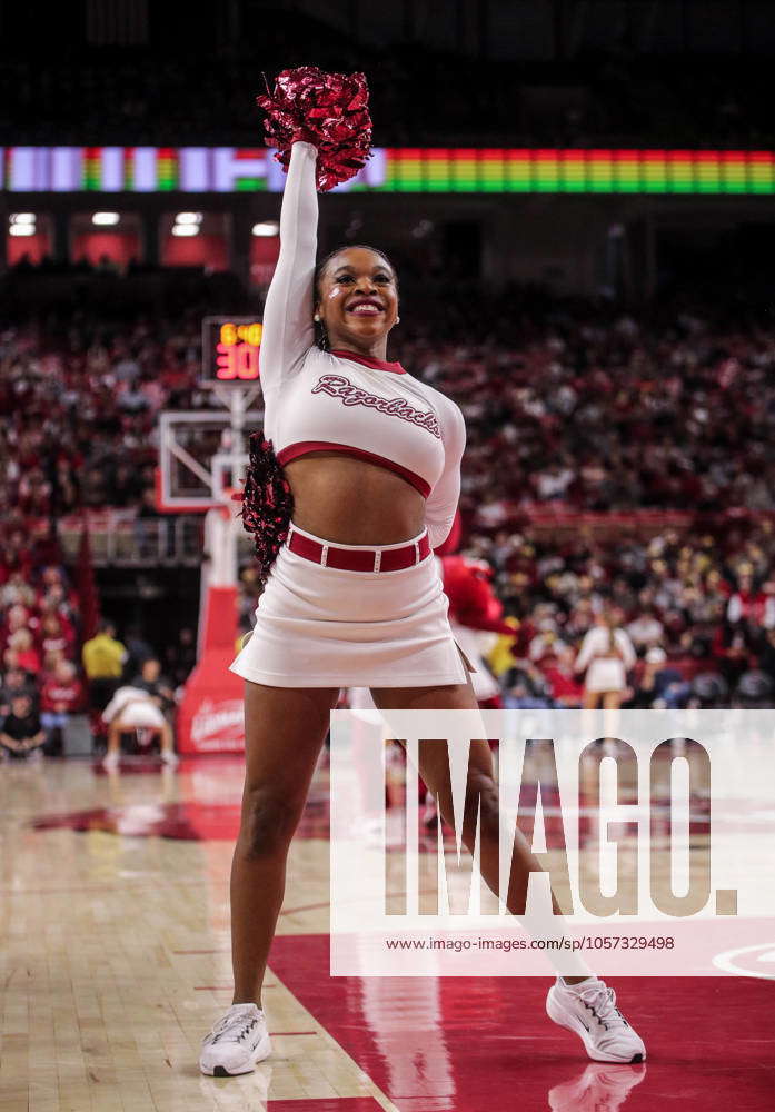 January 8, 2025, Fayetteville, Arkansas, USA: Arkansas Razorbacks dance ...