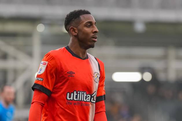 Isaiah Jones (25) of Luton Town during the Sky Bet Championship match ...