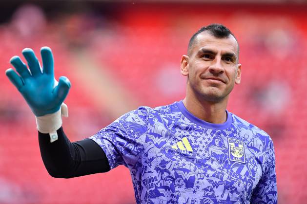 Liga BBVA MX Clausura 2025 Guadalajara vs Tigres UANL Nahuel Guzman of ...