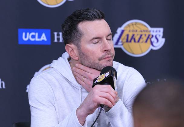 February 19, 2025, Los Angeles, California, USA: Head coach, JJ Redick ...