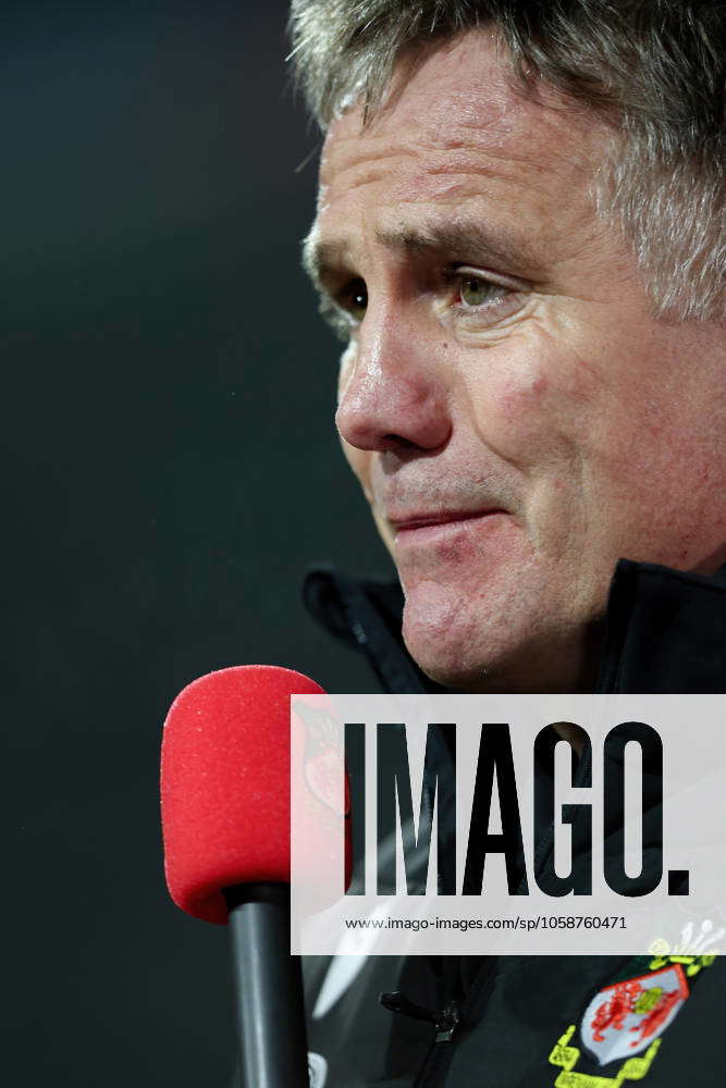 Phil Parkinson manager of Wrexham post match interview AFC Wrexham v ...