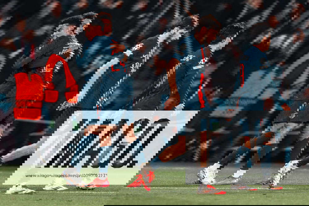 Desire DOUE of PSG and Senny MAYULU of PSG celebrating a goal during ...