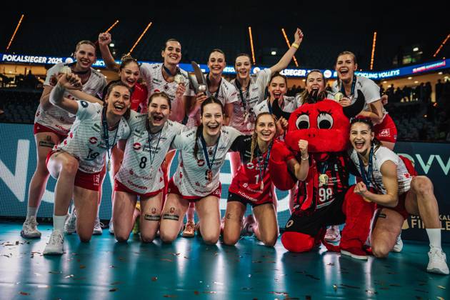 Volleyball Women Season 2024 2025 DVV Cup 2025 Final Dresdner SC vs USC ...