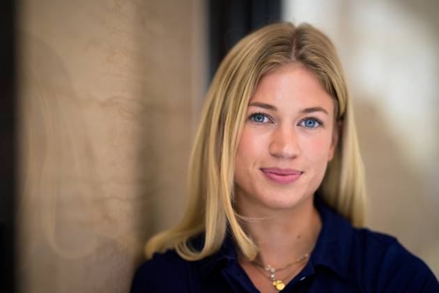 Julia Henriksson of the Swedish national athletics team poses for a ...