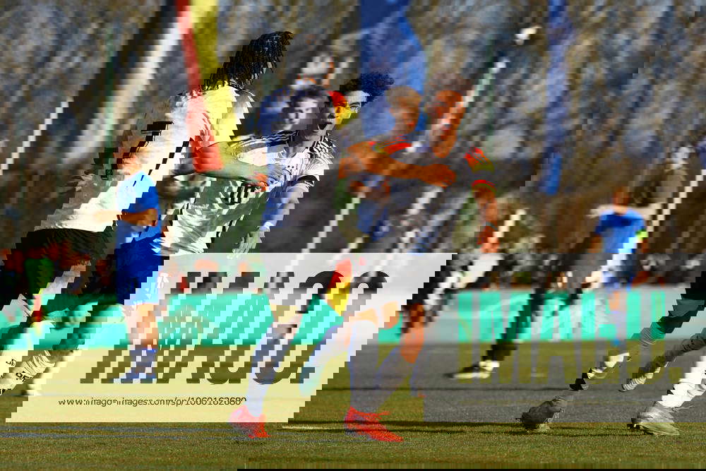 10 Noah Darvich Germany U19 celebrates his goal to make it 2 1 Football ...