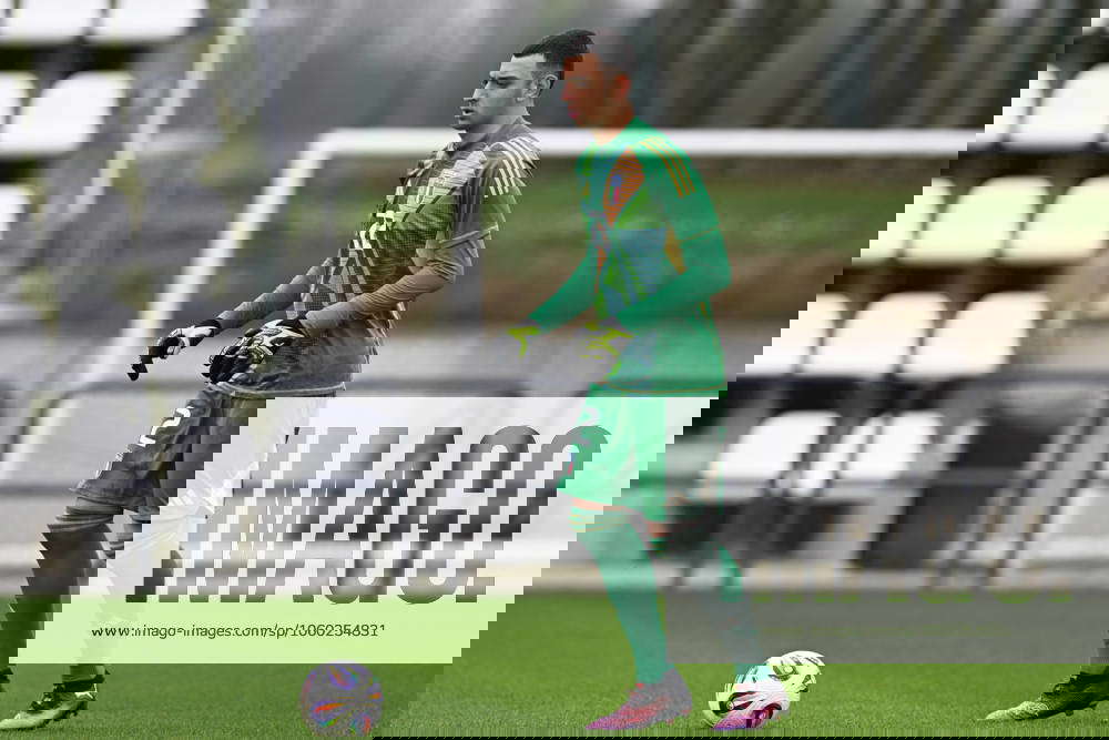 250324 U18 BELGIUM VS SAUDI ARABIA goalkeeper Alessio Marcaccini (22 ...