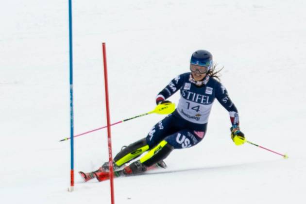 March 27, 2025, Sun Valley, Idaho, USA: US skier PAULA MOLTZAN 14 (rank ...