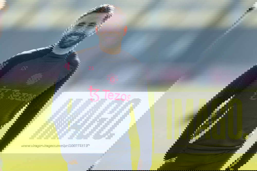 Manchester United, ManU FC Training Luke Shaw 23 of Manchester United F ...