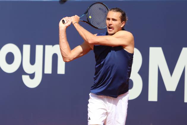 Alexander Zverev DEU at practice, portrait, portrait, tennis BMW Open ...