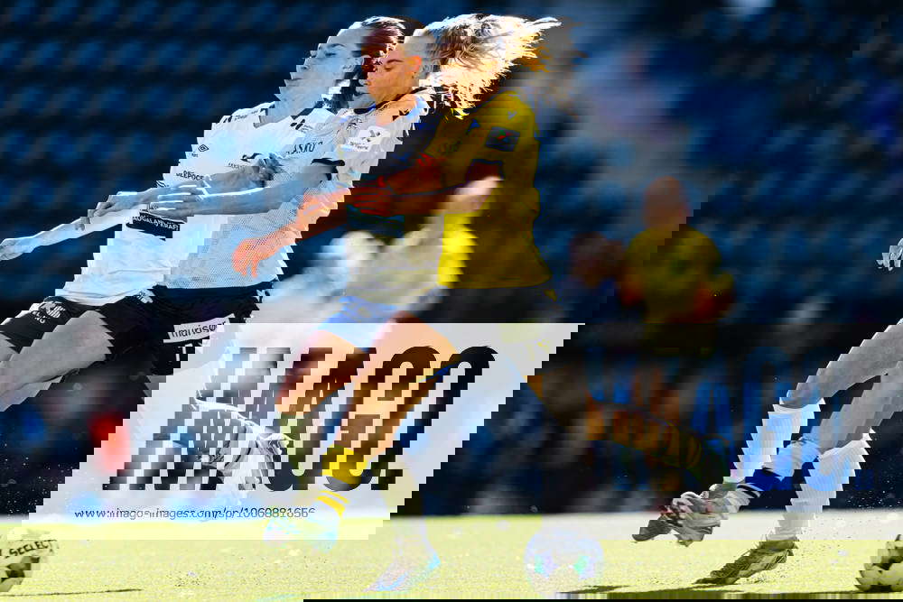 250412 Ina Marie Andresen of Start during the 1 division football match ...