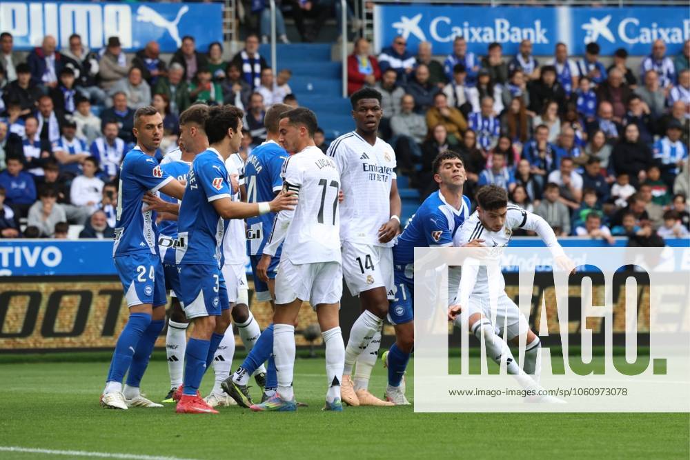 Spanish La Liga EA Sports soccer match Alaves vs Real Madrid at ...