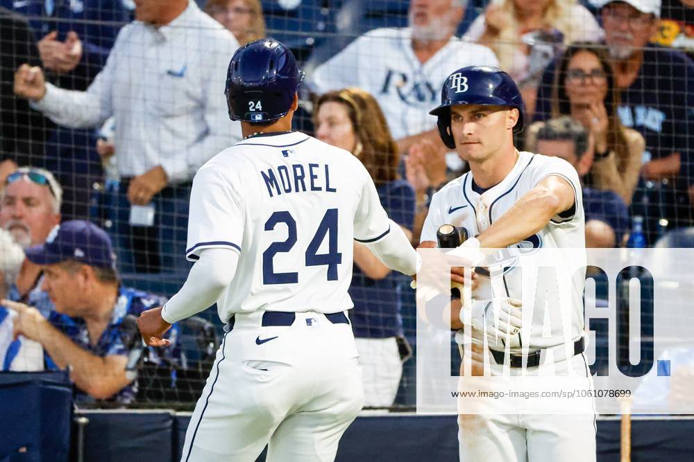 April 14, 2025, Tampa, Florida, USA: Tampa Bay Rays outfielder ...