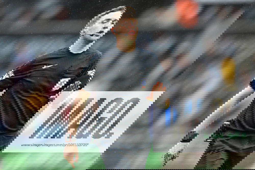 Swansea City v Hull City Sky Bet Championship Referee Ben Toner during ...