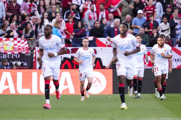 Sevilla, Sevilla, SPAIN: Peque Fernandez of Sevilla FC celebrates a ...