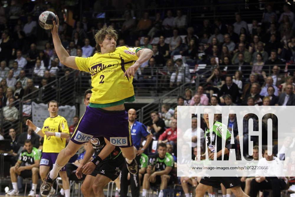 Colja Loeffler at Game Foxes Berlin against TBV Lemgo in the Berlin Max ...