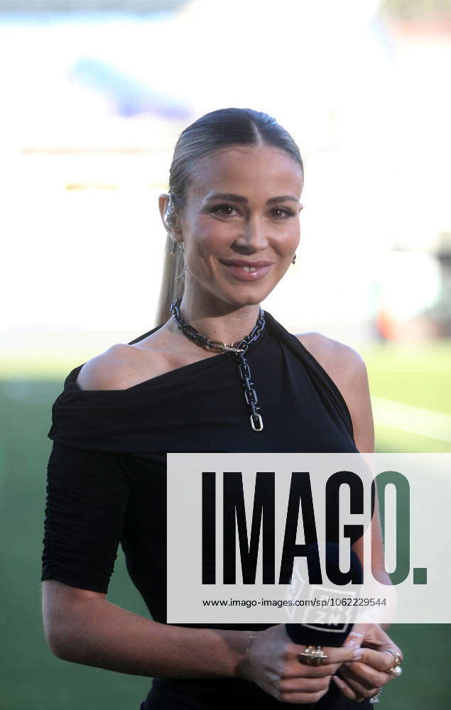 Dazn reporter Diletta Leotta during the Serie A Enilive soccer match ...