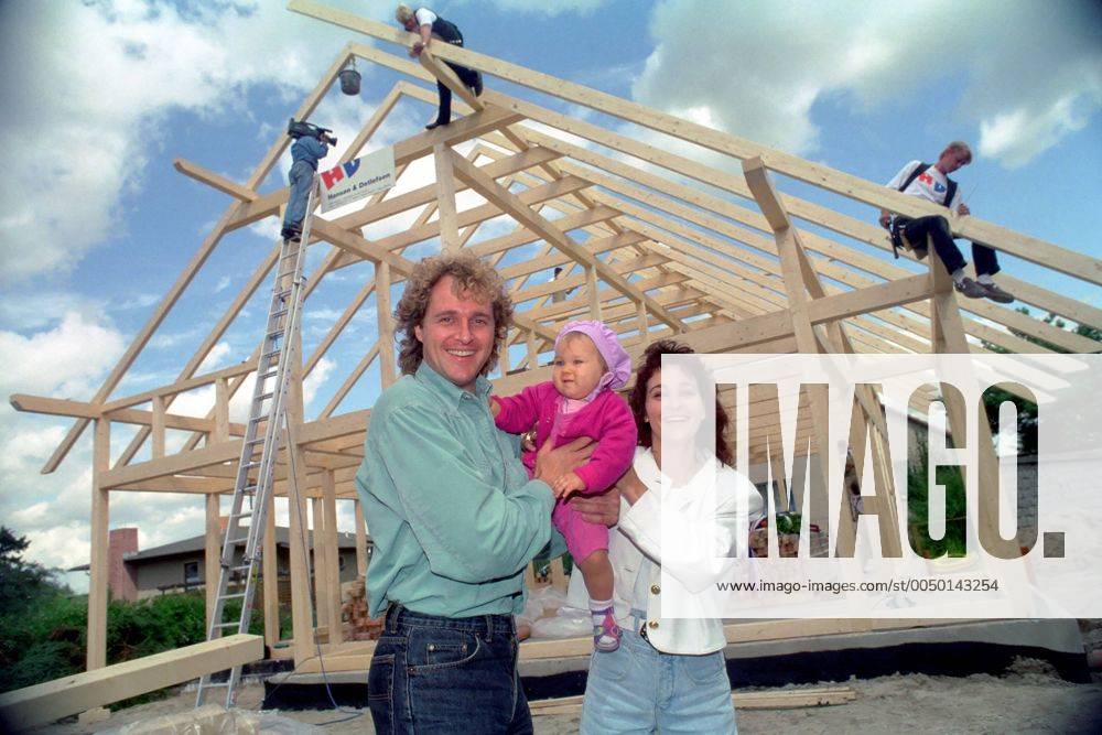 Ingo Dubinski (GER Moderator) mit Tochter Lisa und Frau Kerstin beim ...