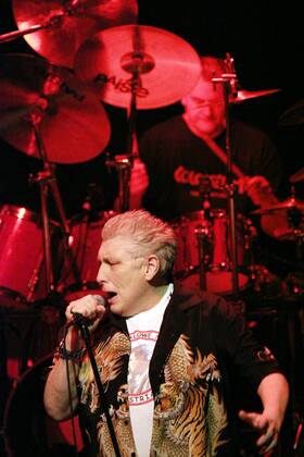 Sänger Chris Farlow während eines Konzerts im -Frankfurter Hof- in