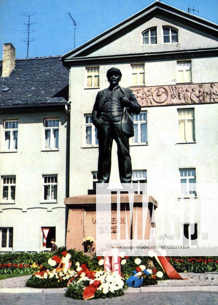 Lenin-Denkmal in Lutherstadt Eisleben - Reproduktion einer DDR ...