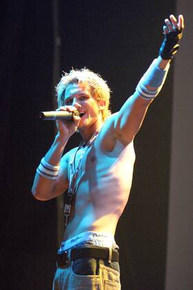 Sänger Justin Martin anlässlich eines Konzerts in der Berliner