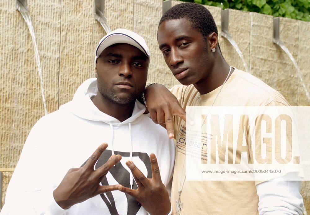 Rapper Nana und Manuel anlässlich eines Pressetermins zum - RTL Promi ...