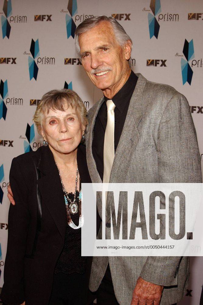 Schauspieler Dennis Weaver (re., USA) mit Ehefrau Gerry Stowell ...