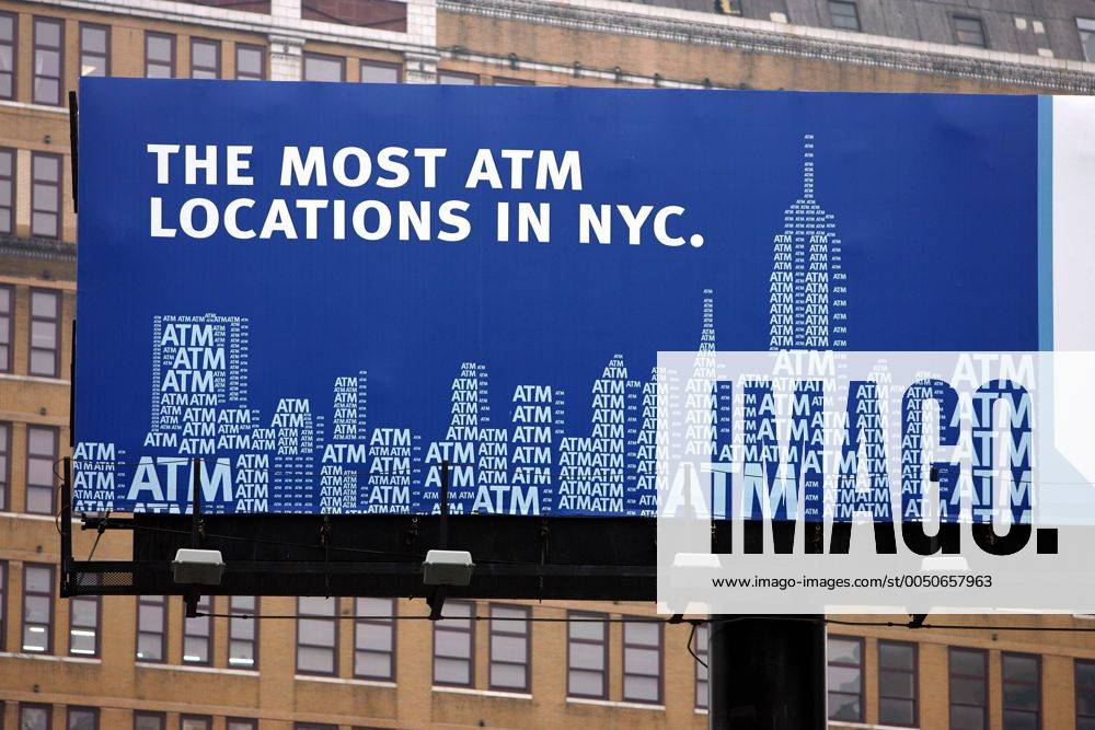 The Most ATM Locations In NYC - Werbung für Geldautomaten in