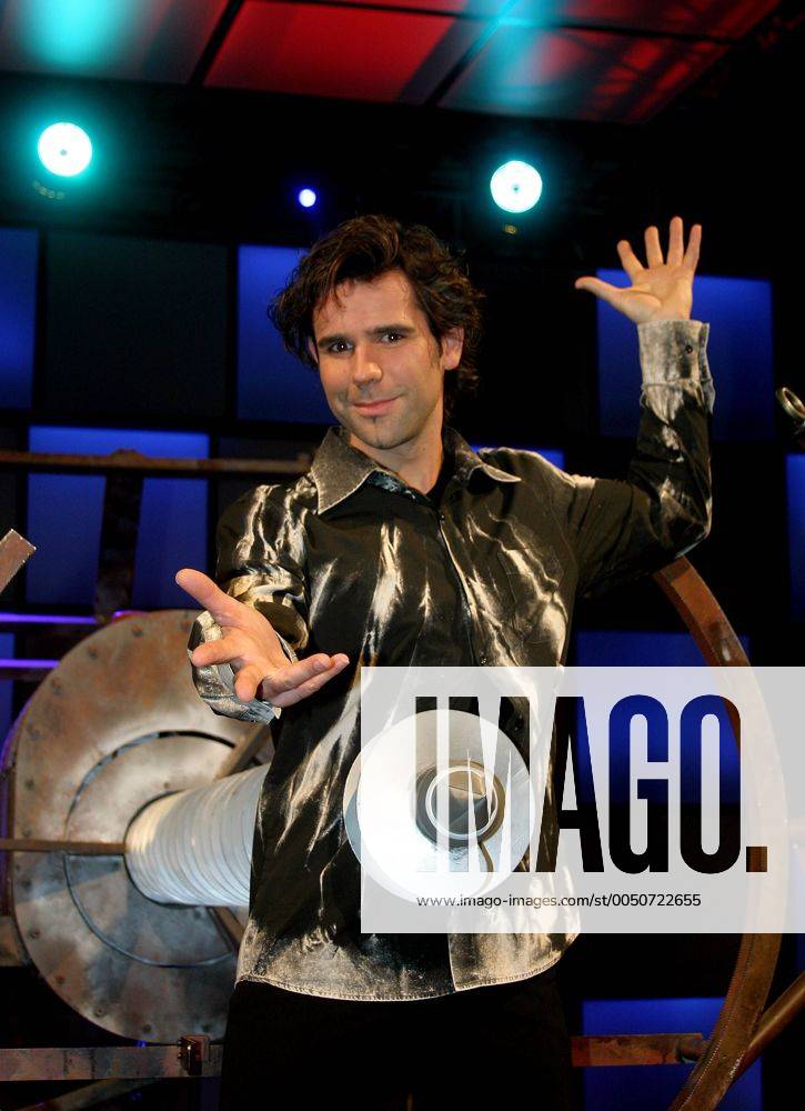 Magier Jan Rouven anlässlich der Aufzeichnung der ARD-Sendung ...