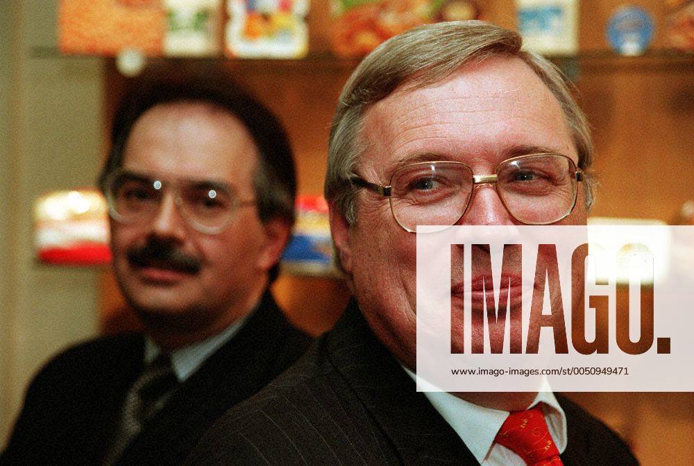 David Simons (re., GBR Chief Executive Somerfield plc) und Martin Gatto ...